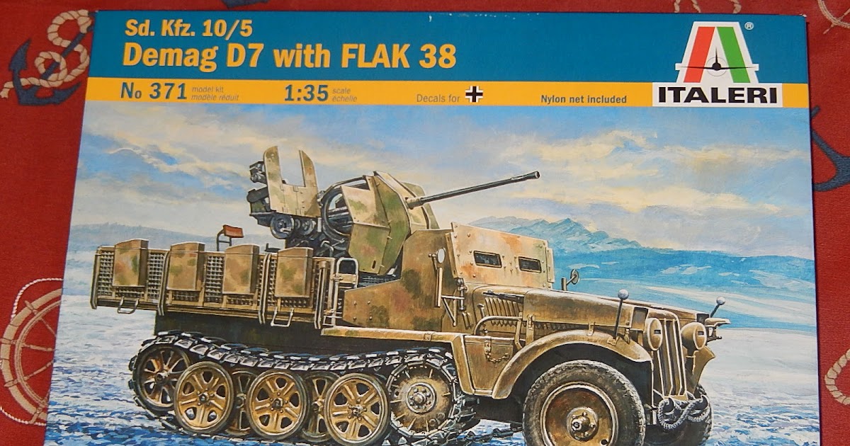 My World in Scale: German halftrack Demag D7 with FlaK 38
