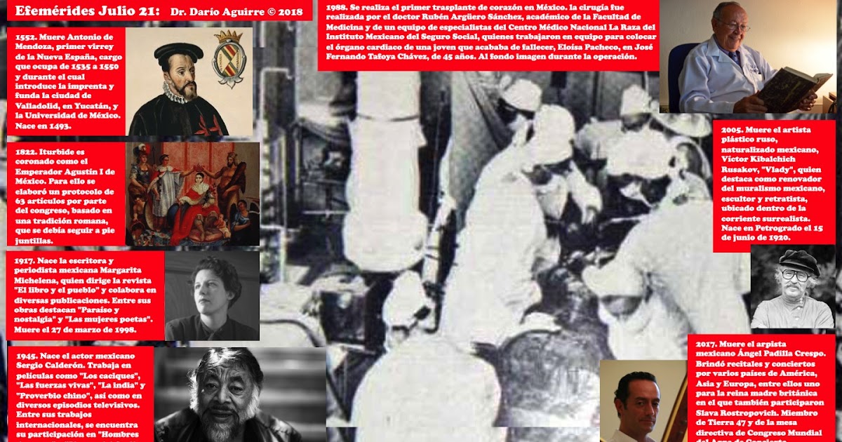El maestro: Efemérides Mexicanas Julio 21