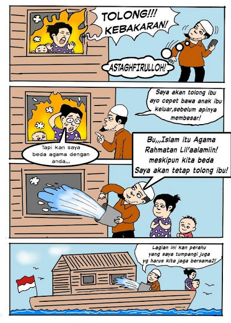 Komik Islamophobia Dibalas Aksi Nyata Islam Rahmatan Lil Alamin