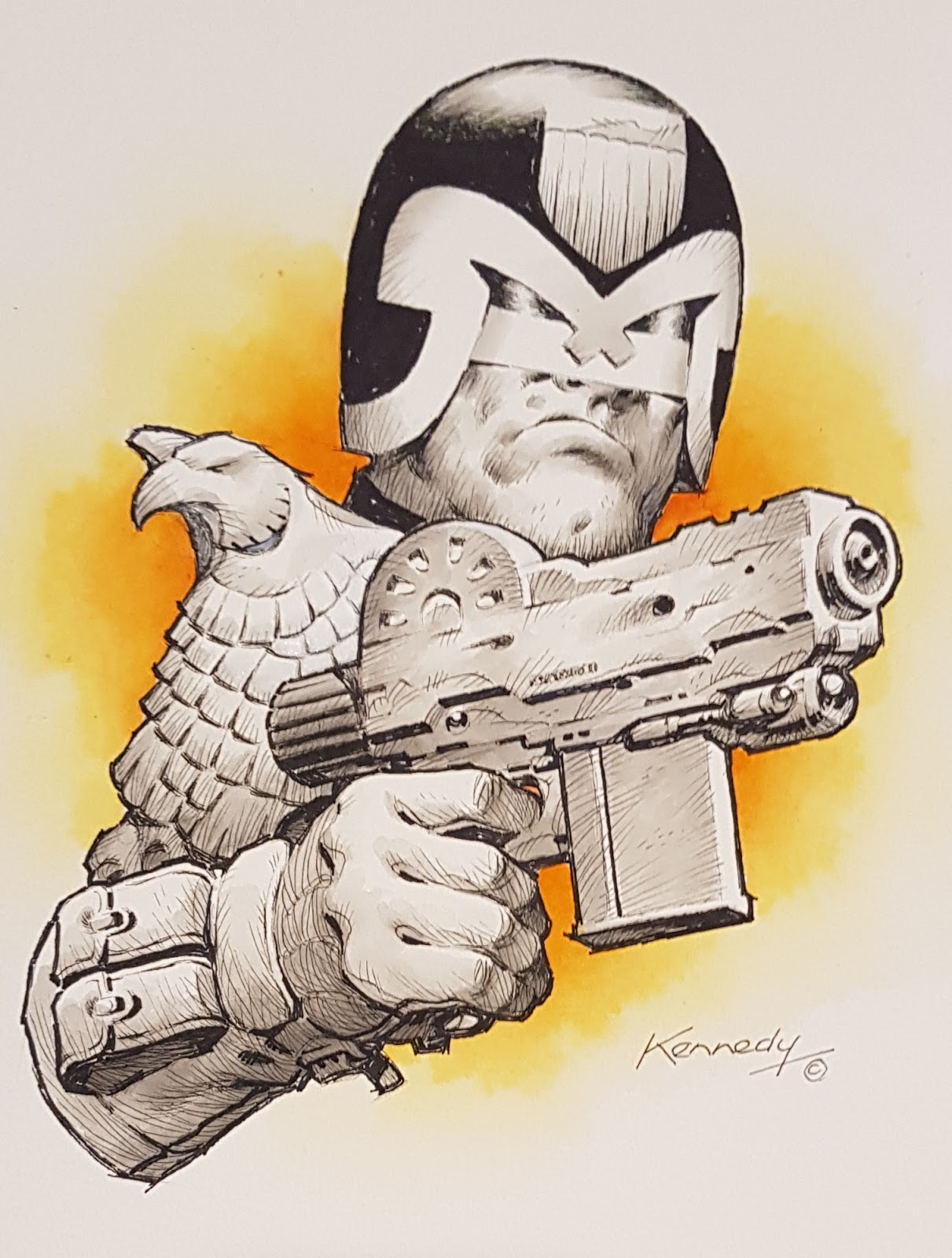 Ian Kennedy Art: Portfolio; Dredd, Strontium Dog, Rogue Trooper
