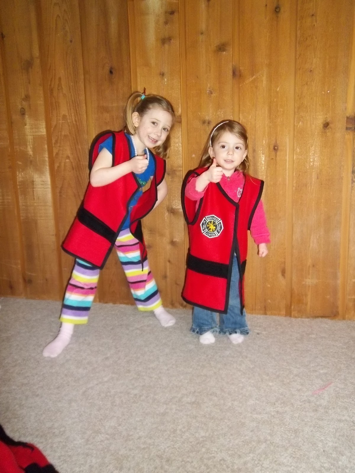 Little Lambs: Community helper vests-part 1 Firefighter