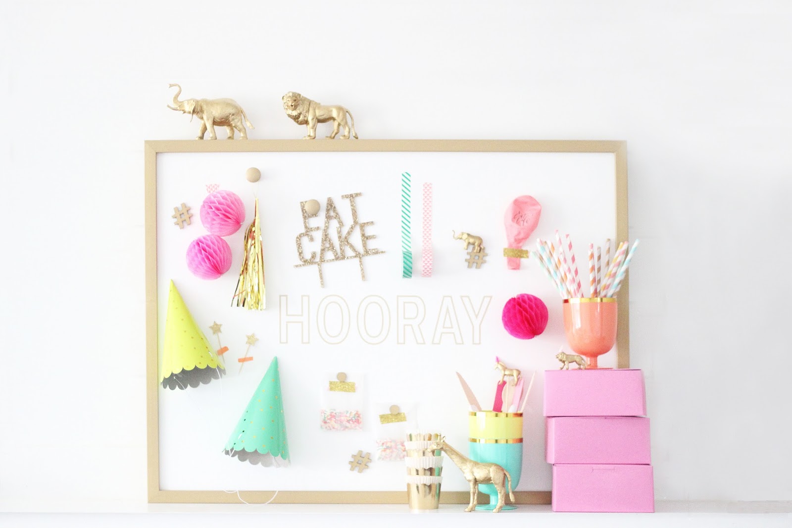 bright & bold: Birthday Party Magnet Board.