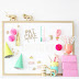 bright & bold: Birthday Party Magnet Board.