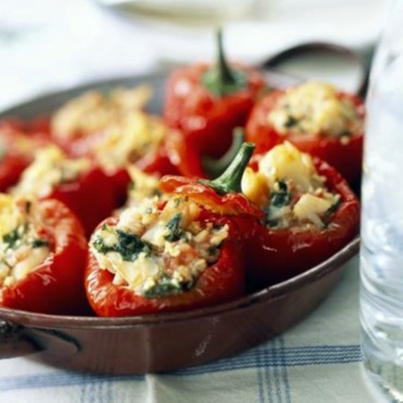Poivrons Farcis À La Morue ~ Recettaire