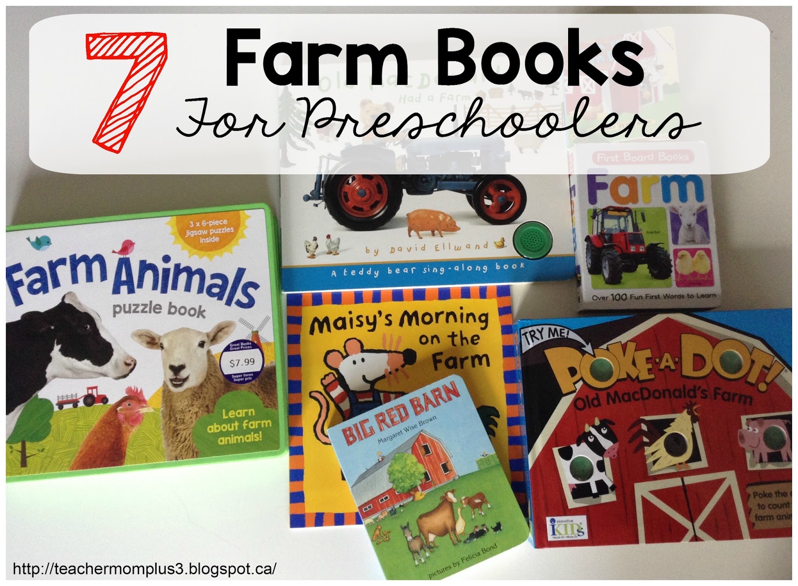 TeacherMomPlus3: Farm Themed Books