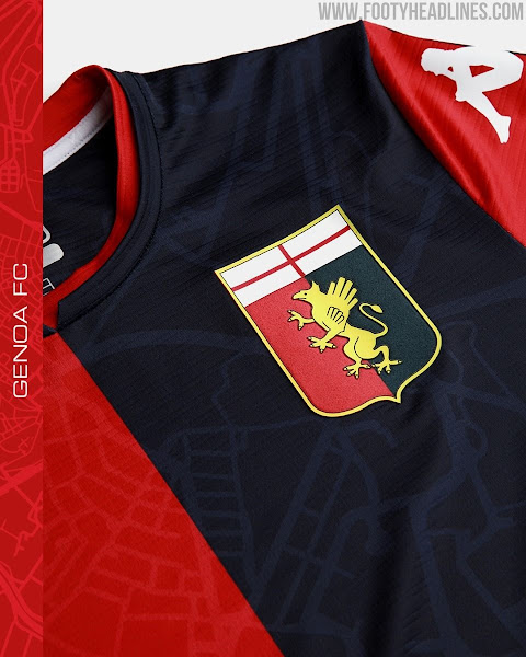 Genoa 21-22 Home Kit Released - Footy Headlines