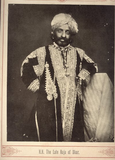 The Raja of Dhar - Late 19th Century Photograph - Old Indian Photos