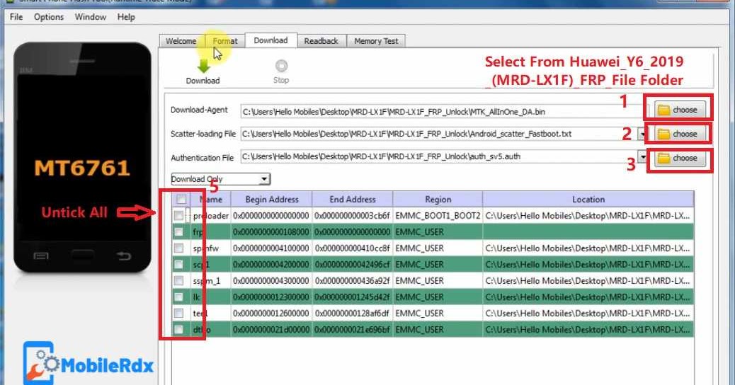 HUAWEI Y5 2019(LX2 AND AMN-LX9) AMN-LX2) 9.1.0 frp RESET Test Point ...