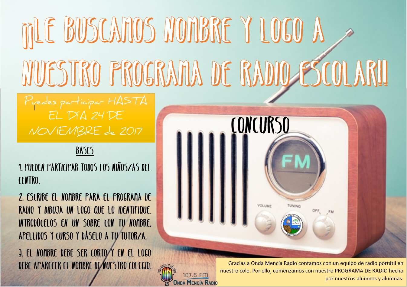 CEIP LOS ALCALÁ GALIANO: CONCURSO "RADIO ESCOLAR"