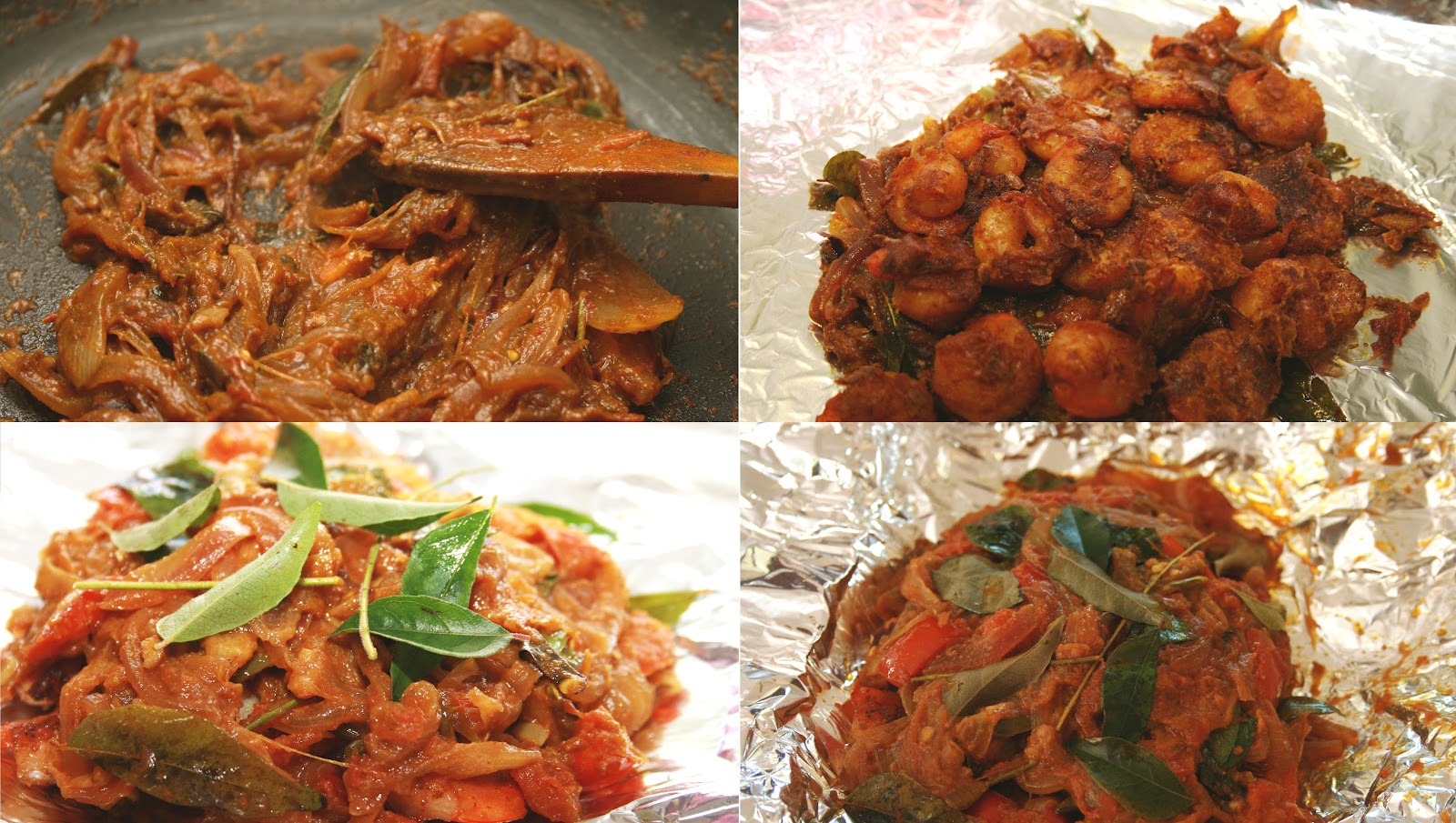 Third Kitchen: Shrimp/ Prawns Pollichathu (ചെമ്മീന്‍ പൊള്ളിച്ചത് )