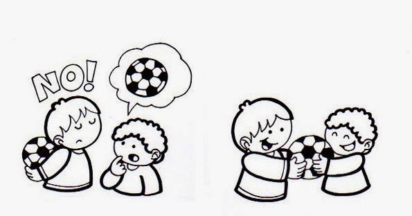 El Rincón de las Melli: DIBUJO: Aprendamos a compartir