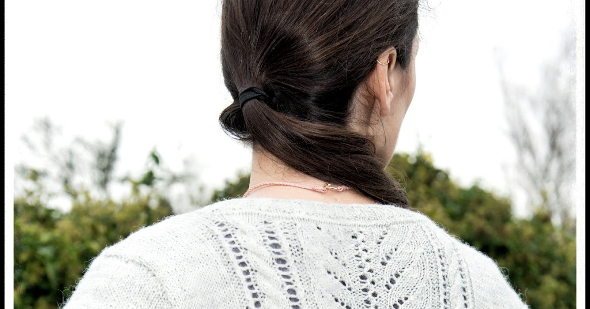 Abo-tak: Zrobiony na szaro- ażury i warkocze z flory