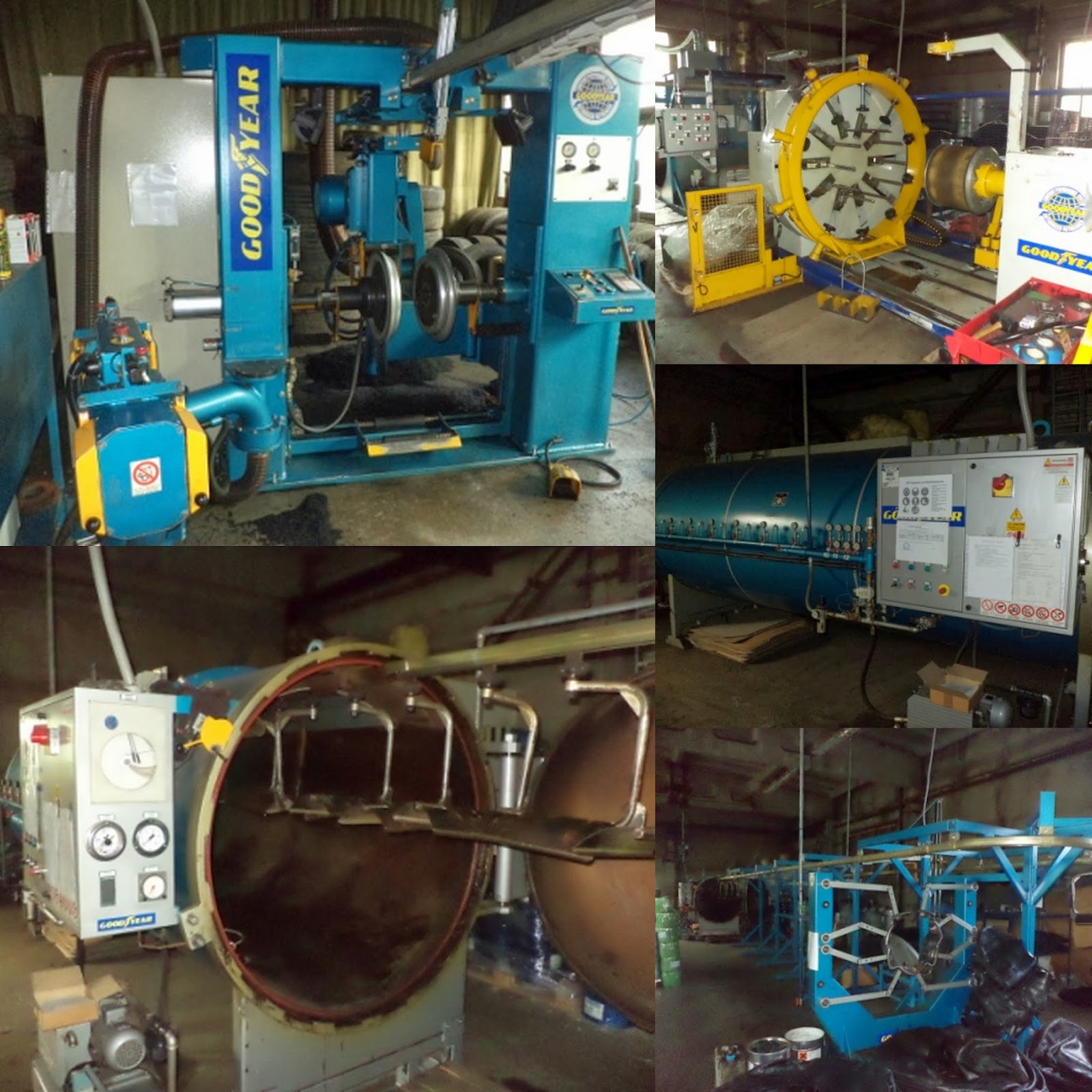 Used retreading equipment, retreading machine