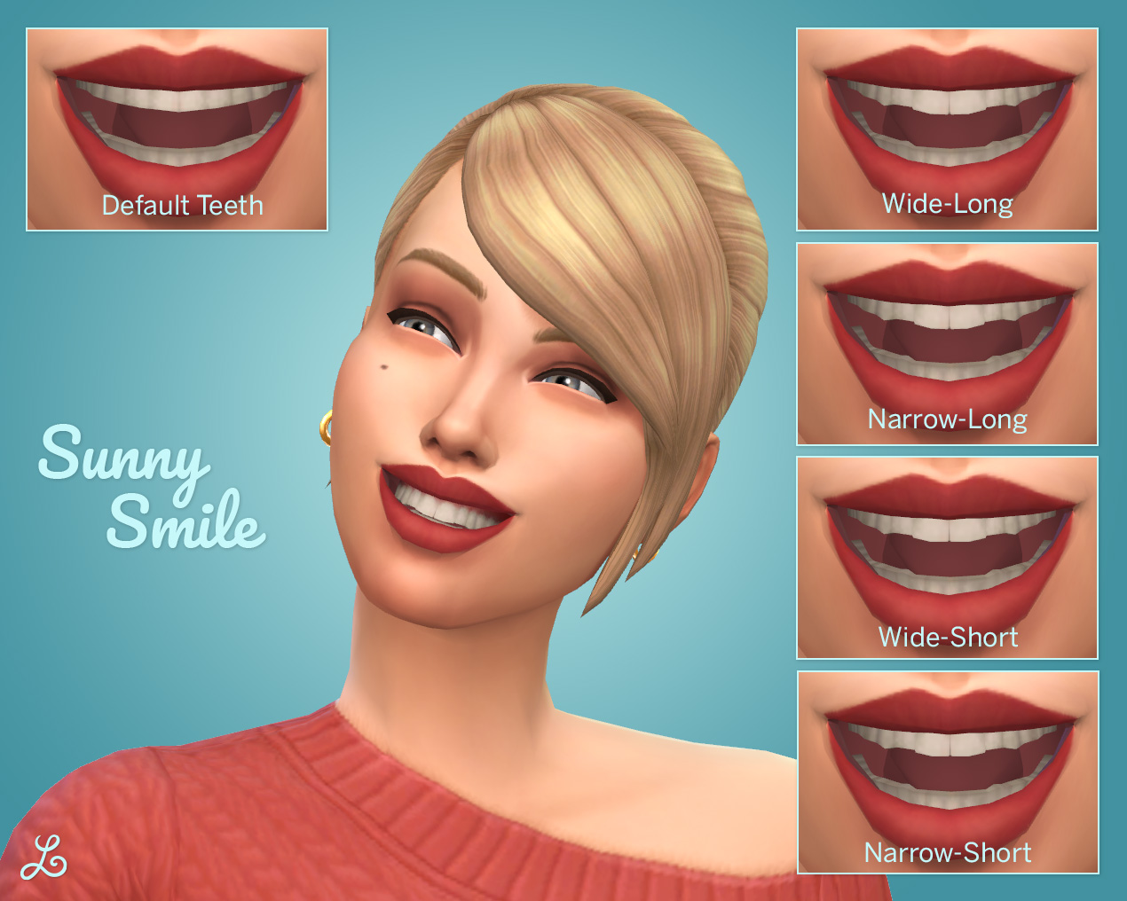 Sims 4 Creations by Lavsm: Sunny Smile - New Teeth Mesh