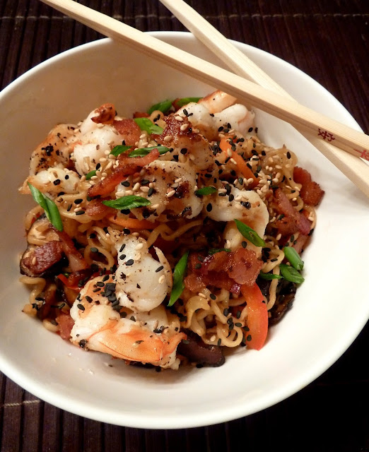 Cracked Pepper: Shrimp and Bacon Ramen