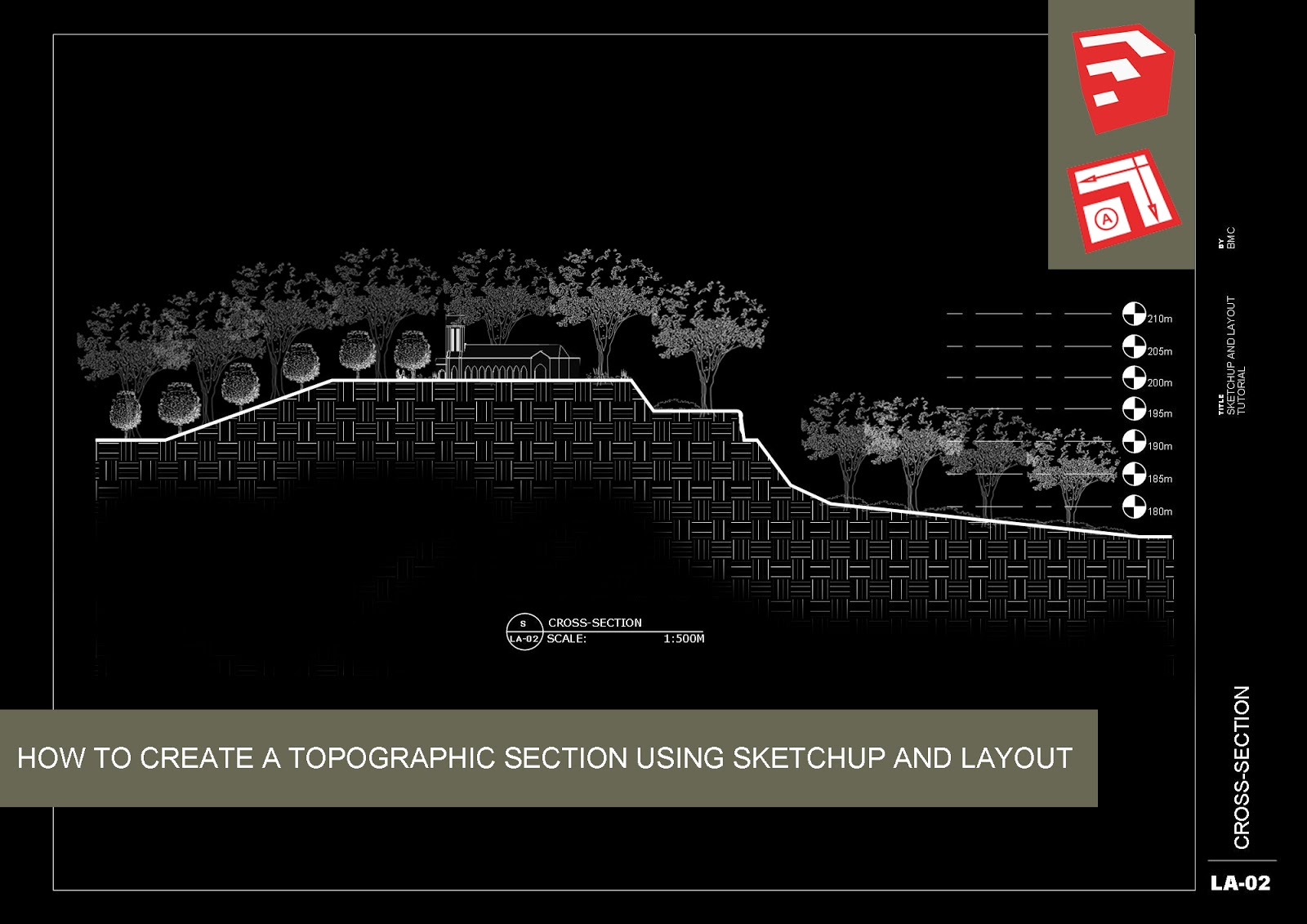 HOW TO MAKE A TOPOGRAPHIC PROFILE USING SKETCHUP AND LAYOUT