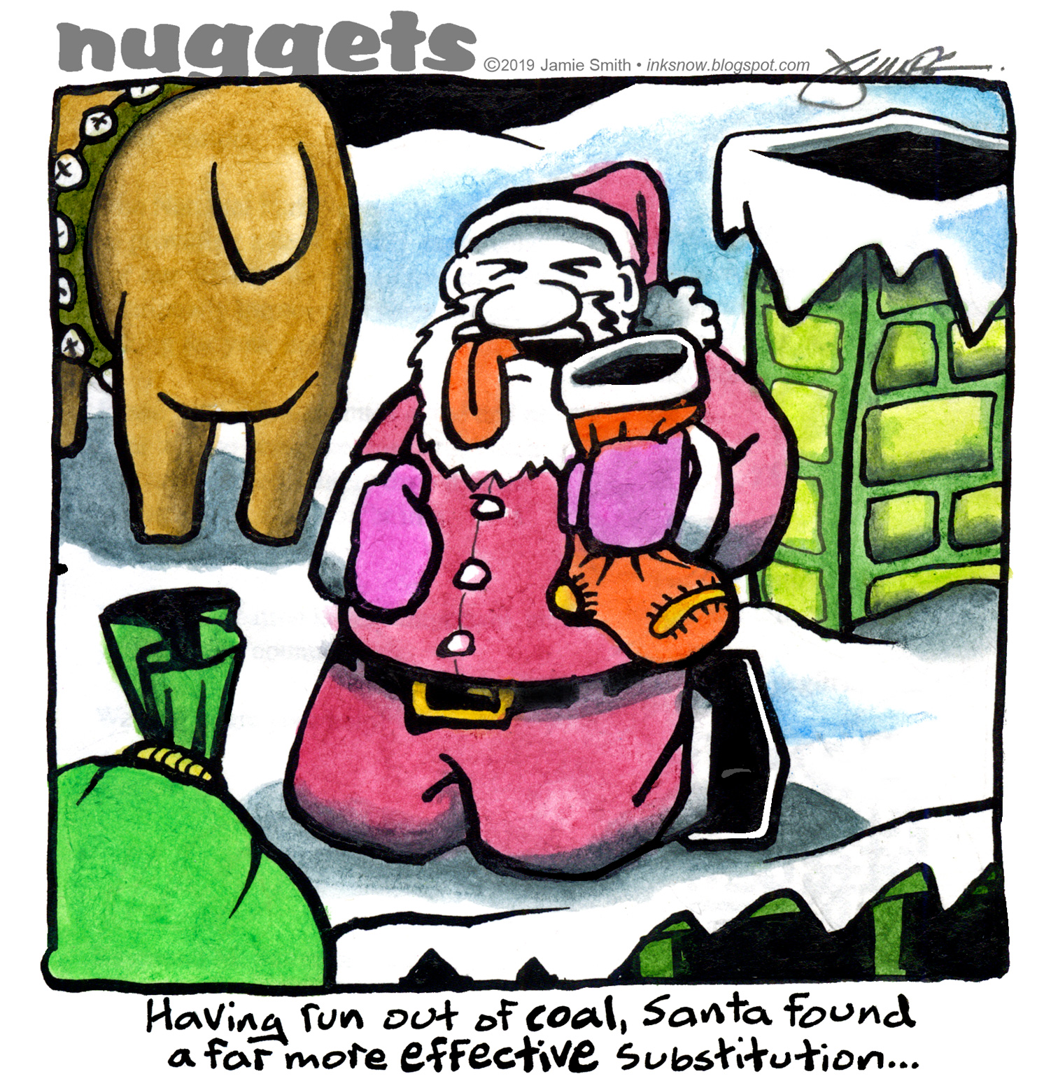 Ink & Snow: Xmas 2019: "Santa's New Coal"