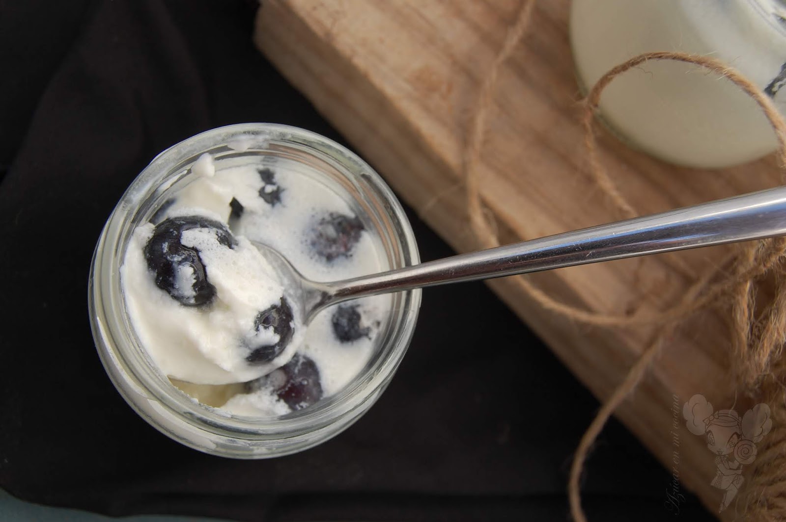 Azúcar en mi cocina: Yogurt de tarta de queso y arandanos