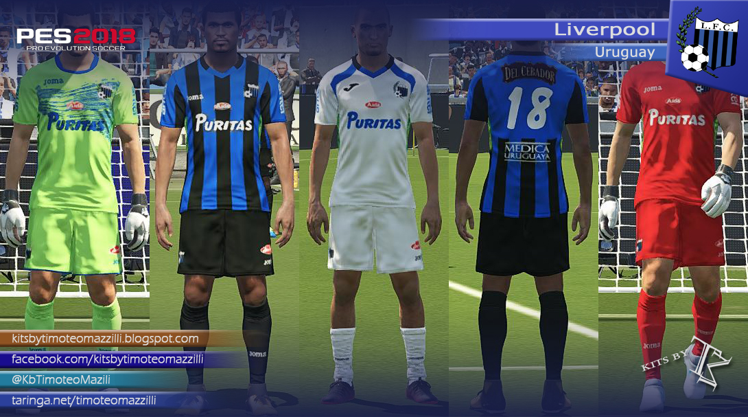 Kits by timoteomazzilli: Kits Liverpool (Uruguay) PES2018