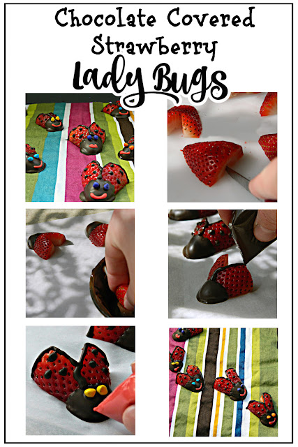 Chocolate Covered Strawberry Ladybugs