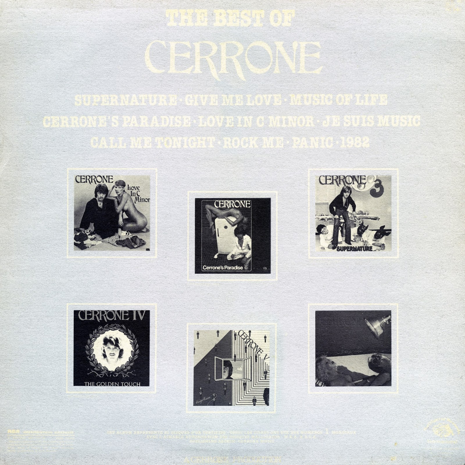 МИР ГРАМПЛАСТИНОК: CERRONE. 1981 - THE BEST OF CERRONE. LP (FRANCE)