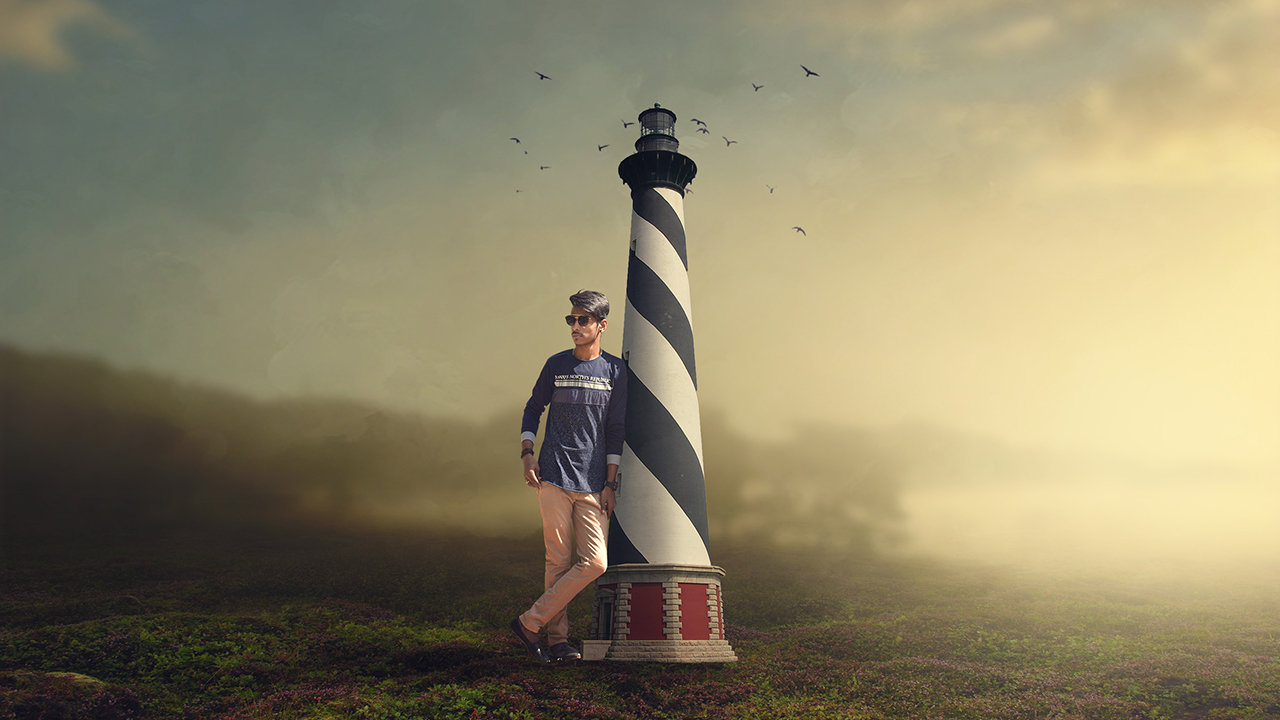 Photoshop Surreal Lighthouse Manipulation Tutorial