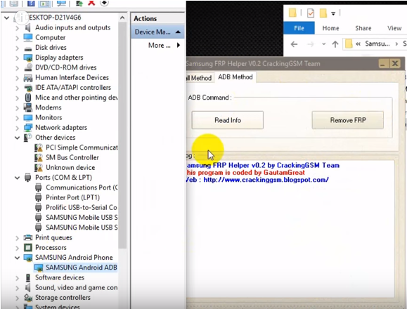 برنامج Samsung frp Helper الأقوى في حذف frp - امبراطورية السوفت