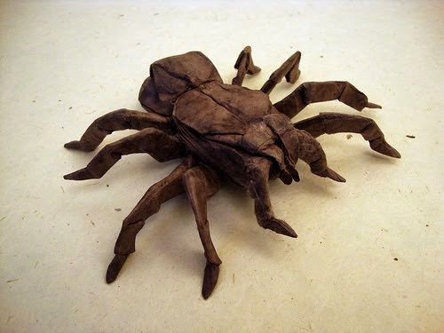 make paper tarantula ~ origami instructions art and craft ideas