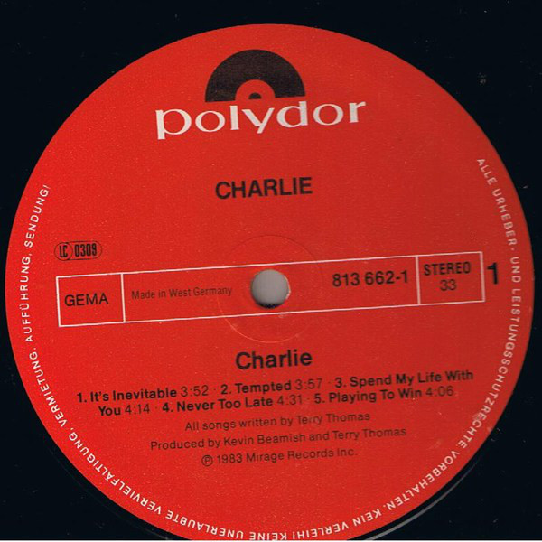 Rock On Vinyl: REPOST: Charlie - Selftitled (1983)