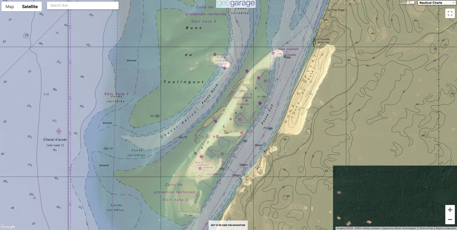GeoGarage blog: Banc d'Arguin : time-lapse of the evolution during 36 years