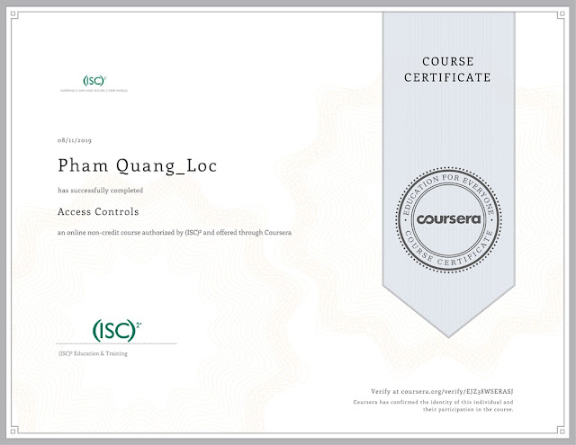 Coursera - Tôi đã học chứng chỉ SSCP trên Coursera như thế nào