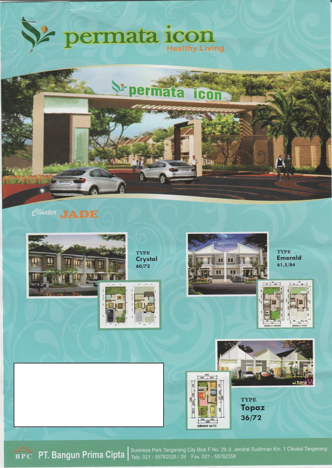 Cluster Permata Icon Tangerang,Banten.: 2016