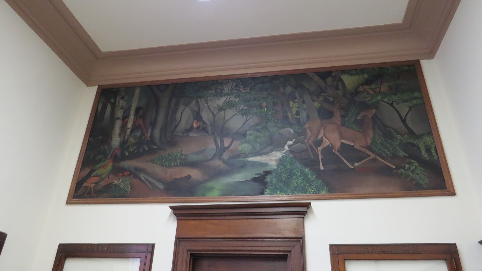Nomadic Newfies: Corbin Post Office Mural, Kentucky