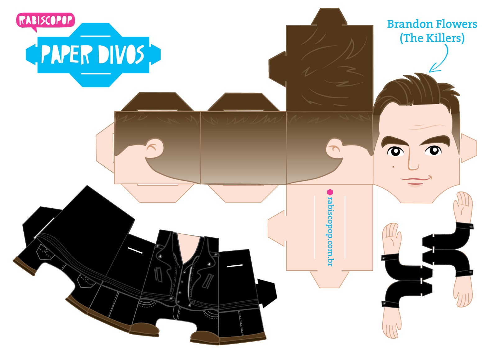 The Great World Of Papercraft: Brandon Flowers (The Killers)
