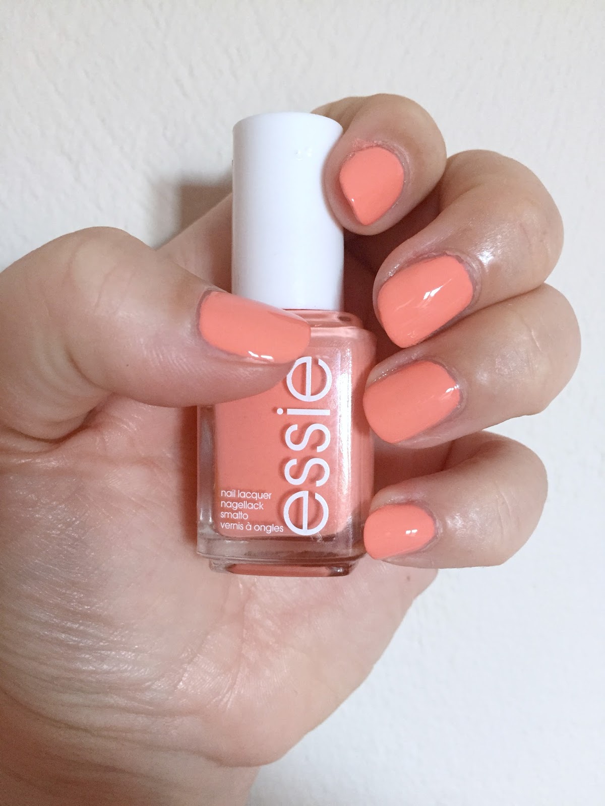 Essie Peach Side Babe - NOTD | Mammaful Zo: Beauty, Life, Plus Size ...