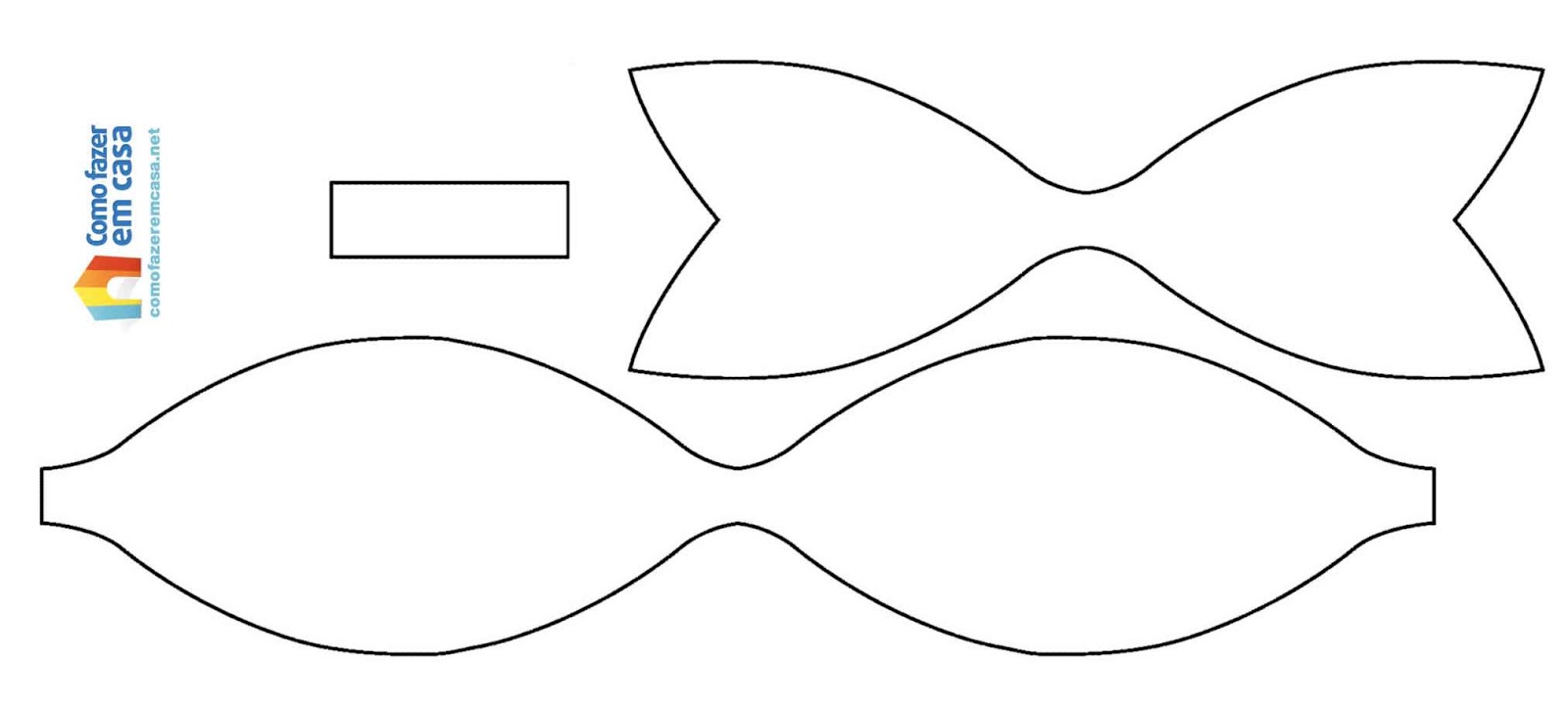 Doceria Só Mais Um Pedaço: Molde Laço - Como Fazer 04 Tipos de Laço