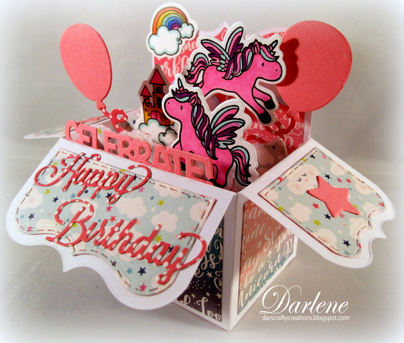 DAR'S CRAFTY CREATIONS: Happy little Birthday Box Card
