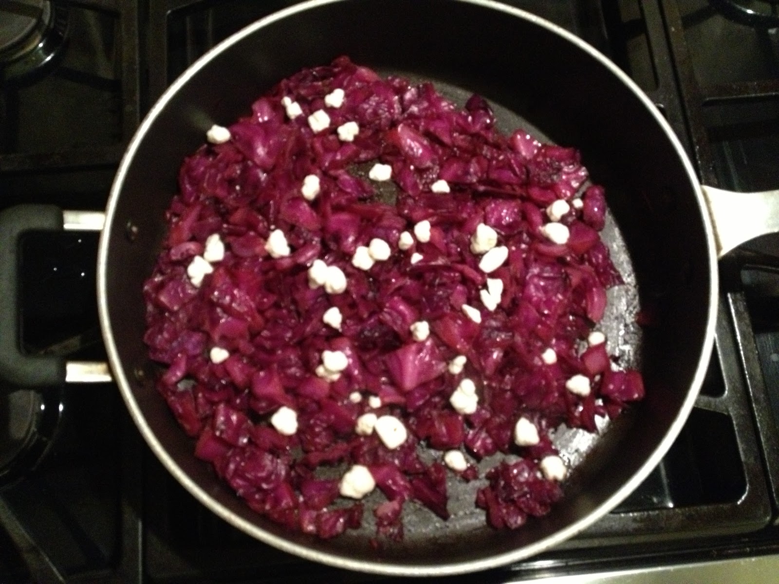 Pretty Little Feast: Teriyaki Braised Cabbage with Creamy Goat Cheese