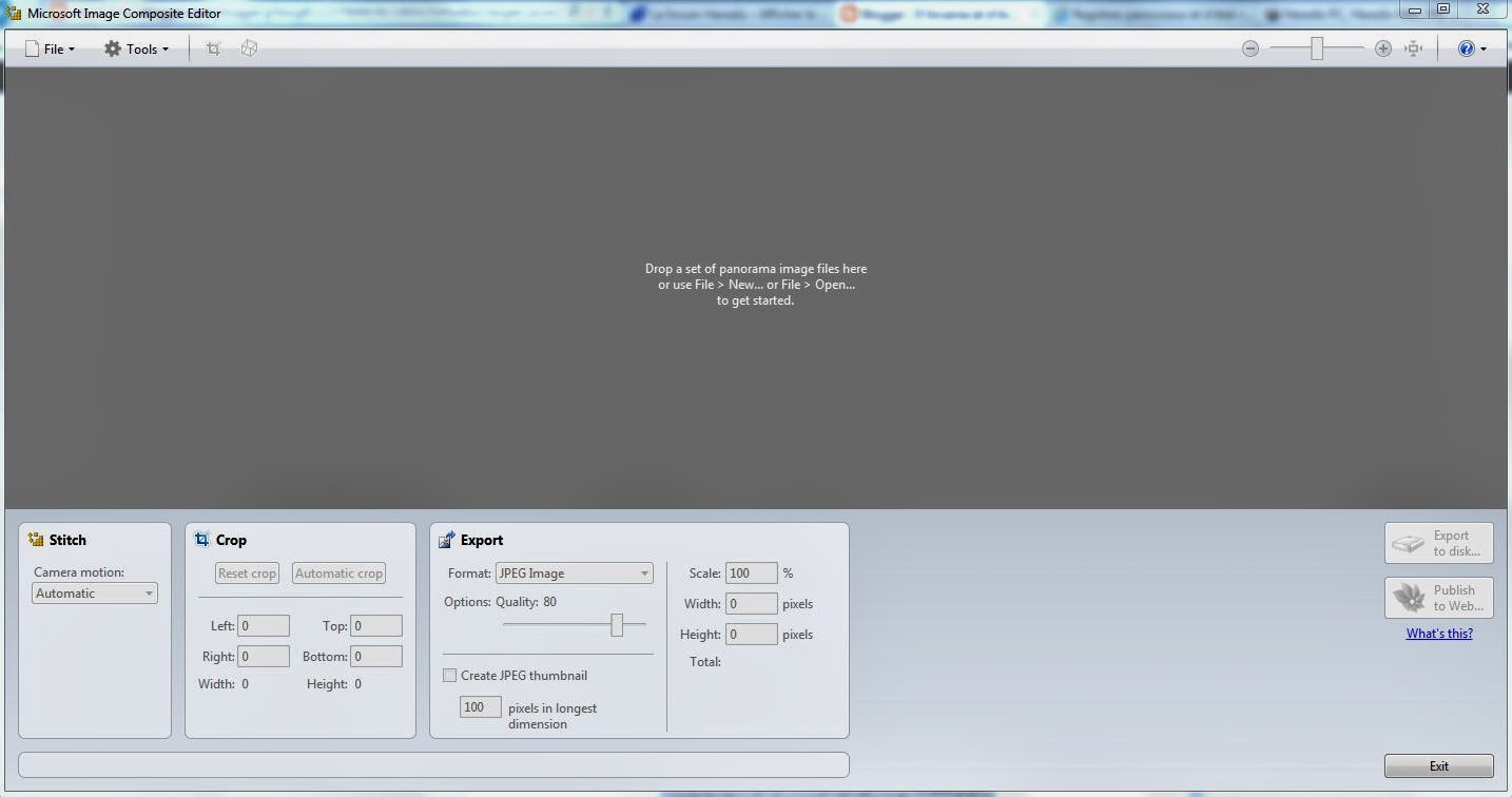 Un outil bien pratique : Microsoft Image Composite Editor