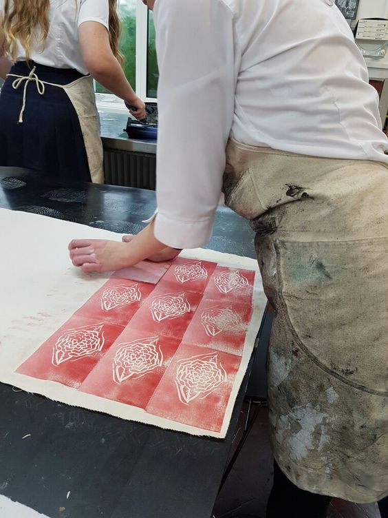 Year 9 Textiles Art Printing Workshop