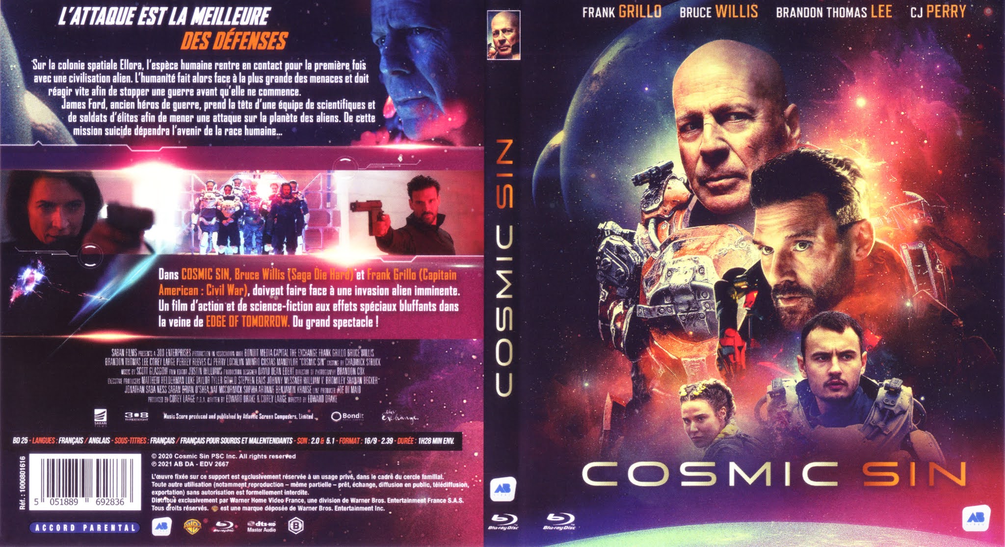 BLU-RAY JAQUETTES BLU-RAY: Cosmic sin