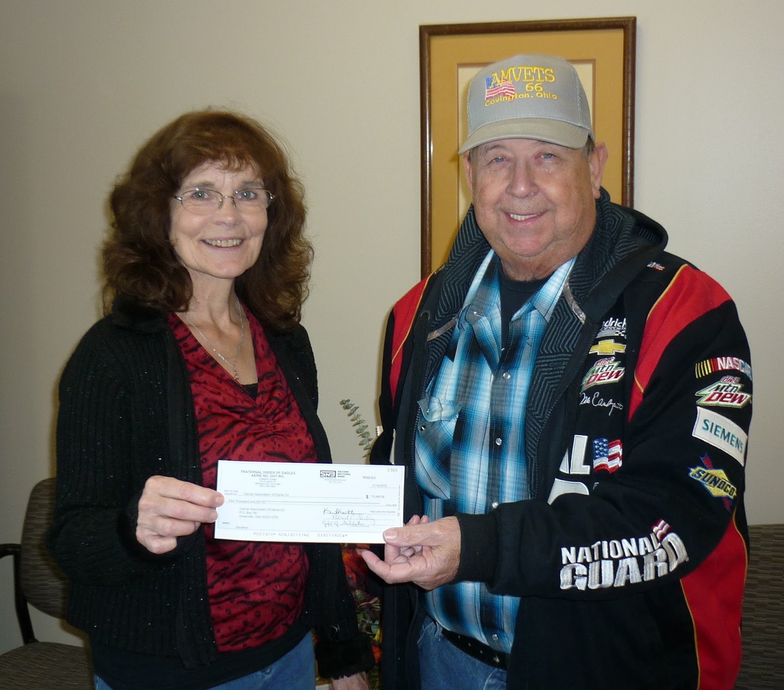 DarkeJournal.com: Cancer Association of Darke County receives donation ...