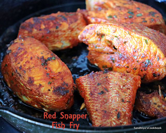 Sandhiya's Cookbook: Indian Style Red Snapper Fish Fry | Red Snapper Fry