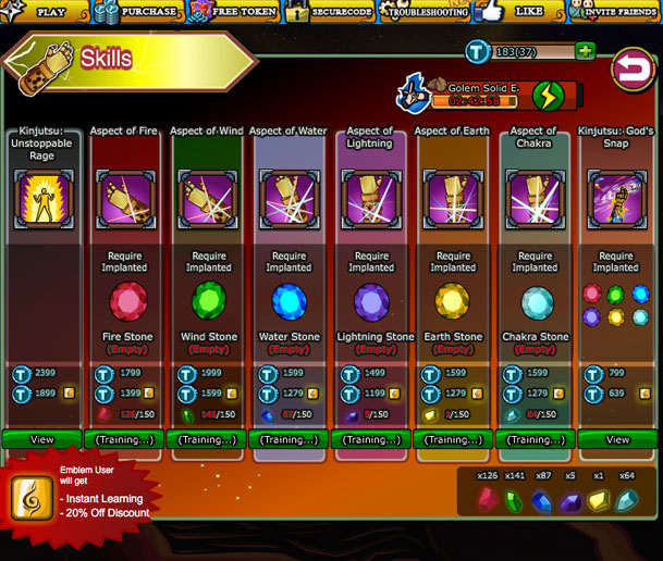 Cheat Ninja Saga Cara Mudah Mendapatkan Six-Element Stone & Six-Element ...