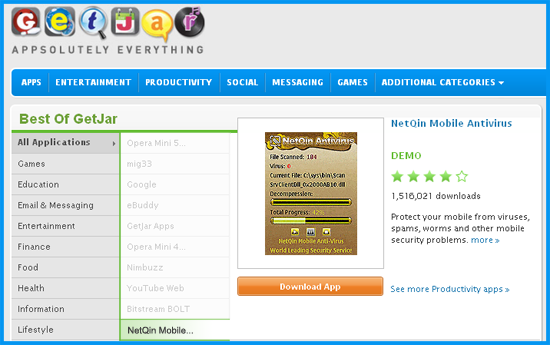 FREE 'N' VIEW: GetJar Free Mobile Application
