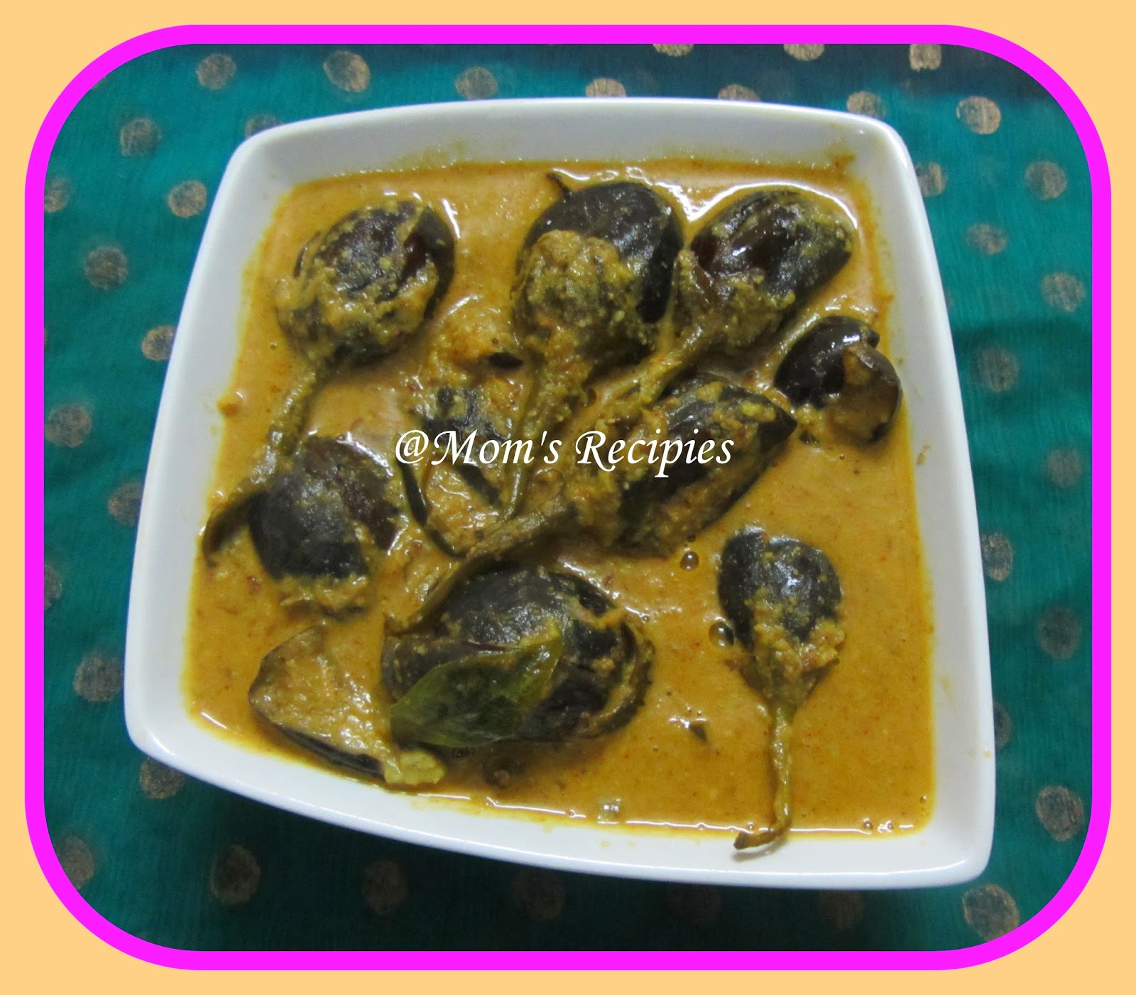 Mom's Recipies: Vankaya Nuvvula Masala ~Gutti Vankaya Nuvvula Kura ...