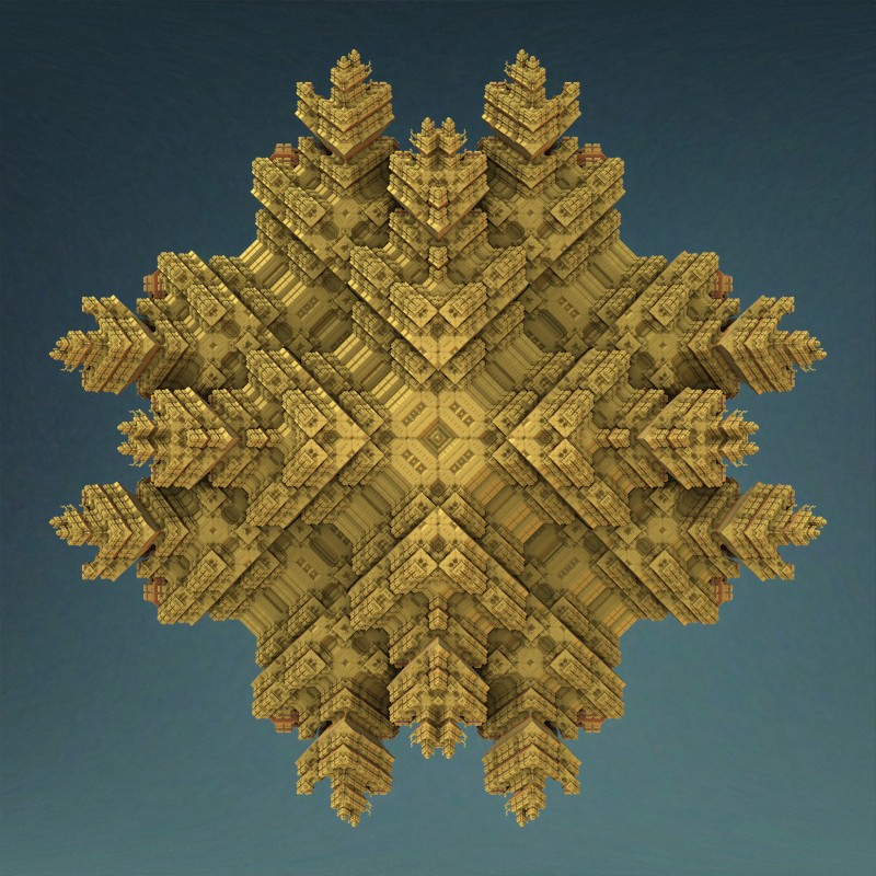 CROSS AND DIAMOND SHAPED MB3D FRACTALS