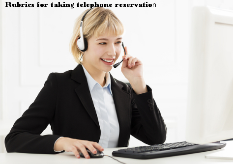 Rubrics for Taking Telephone Table Reservation Practicum