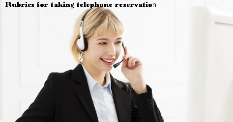 Rubrics for Taking Telephone Table Reservation Practicum