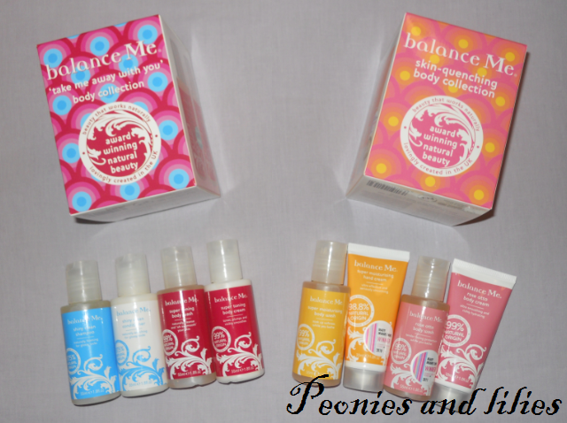 Balance Me Christmas gift sets | Peonies and lilies